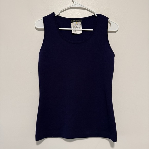 St. John | Sweaters | St John Nwt Deep Purple Wool Blend Sweater Shell ...